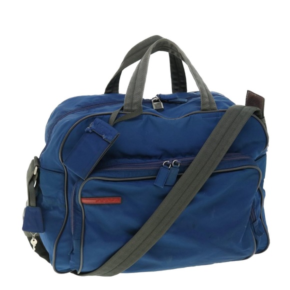 Prada | Bags | Prada Sports Boston Bag Nylon 2way Blue Auth Bs765 ...